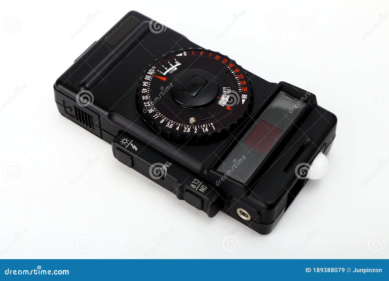 Old and Vintage Analog Ambient and Flash Light Meter Stock Image ...