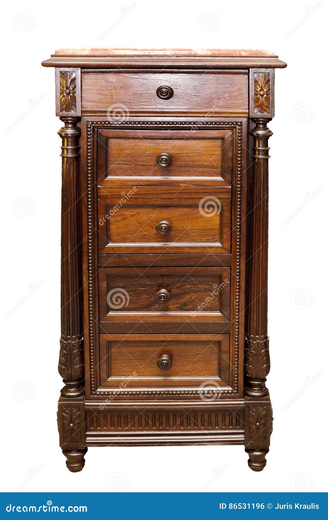 Old Vintage Antique Chest Of Drawers Stock Photo - Image of color ...
