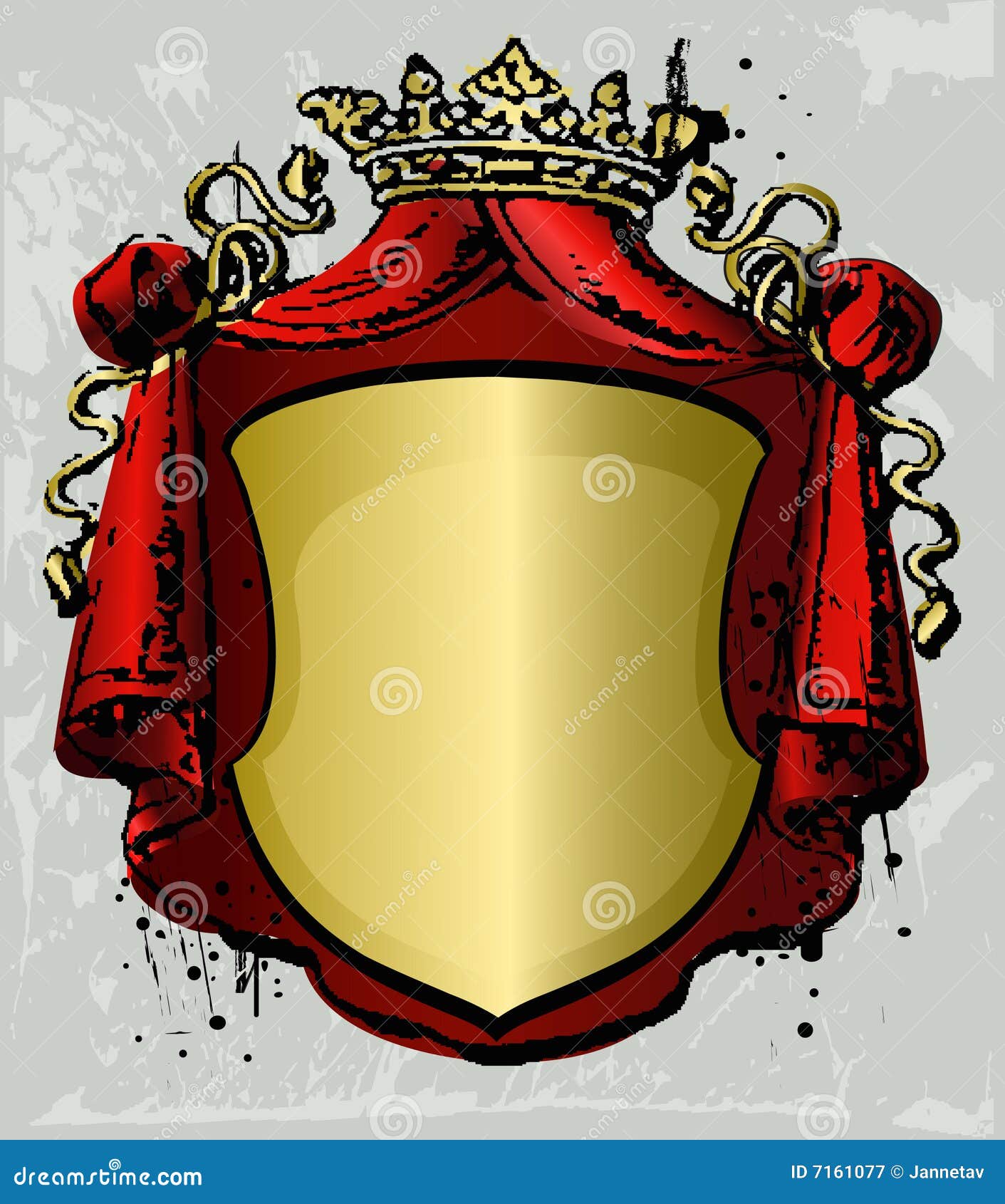 Old vintage banner stock illustration. Illustration of element - 7161077