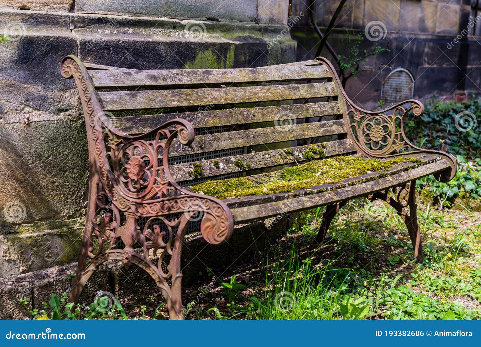 Old Vintage bench stock photo. Image of serenity, calm - 193382606