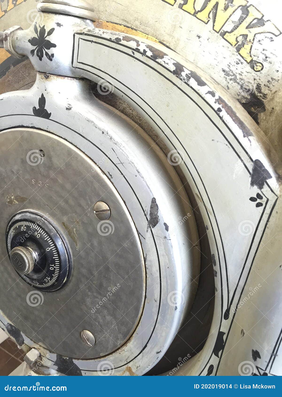 Old Big Safe with Combination Lock Stock Photo - Image of safe, vintage ...