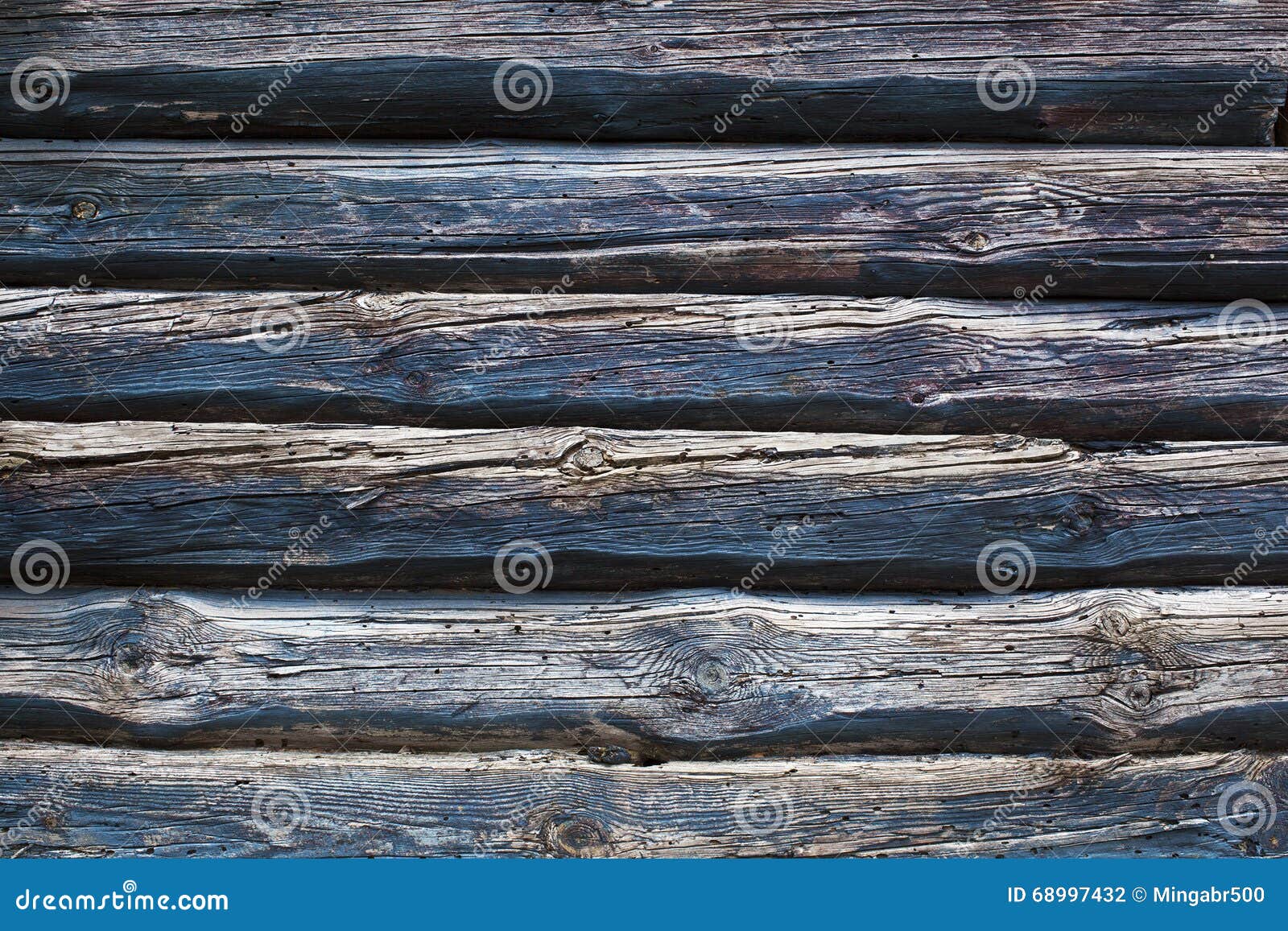 Old Vintage Blue Log Wall Background Stock Photo - Image of backdrop ...