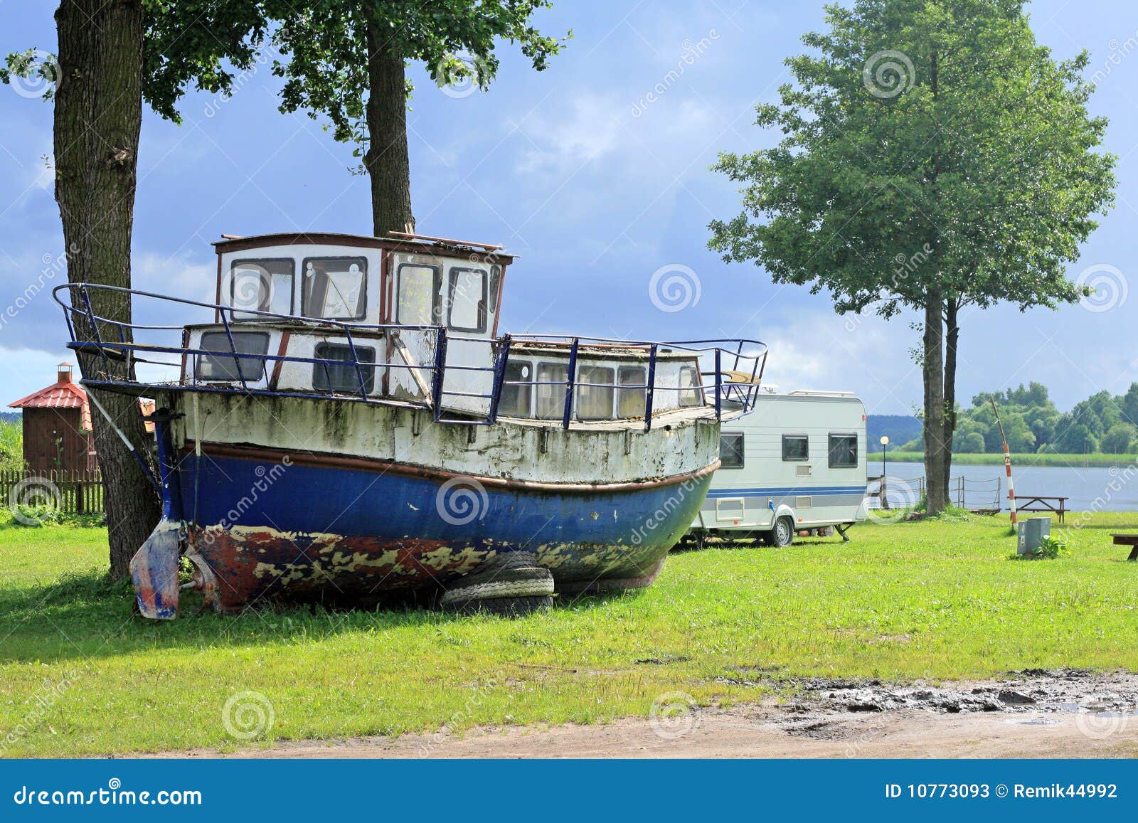 Old vintage boat stock image. Image of travel, horizontal - 10773093