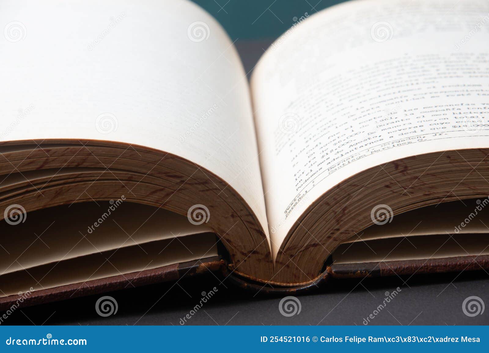 Old Vintage Book Frame with Clear Pages Stock Photo - Image of room ...