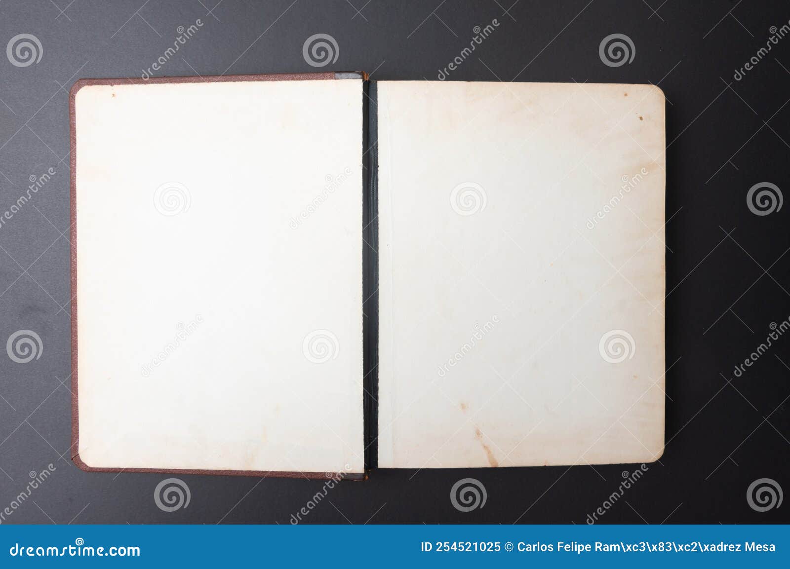 Old Vintage Book Frame with Clear Pages Stock Image - Image of wall ...