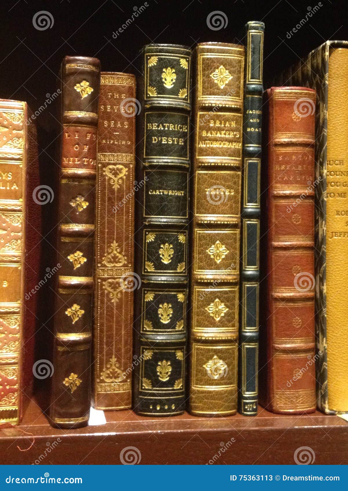 Old vintage books editorial stock photo. Image of vintage - 75363113