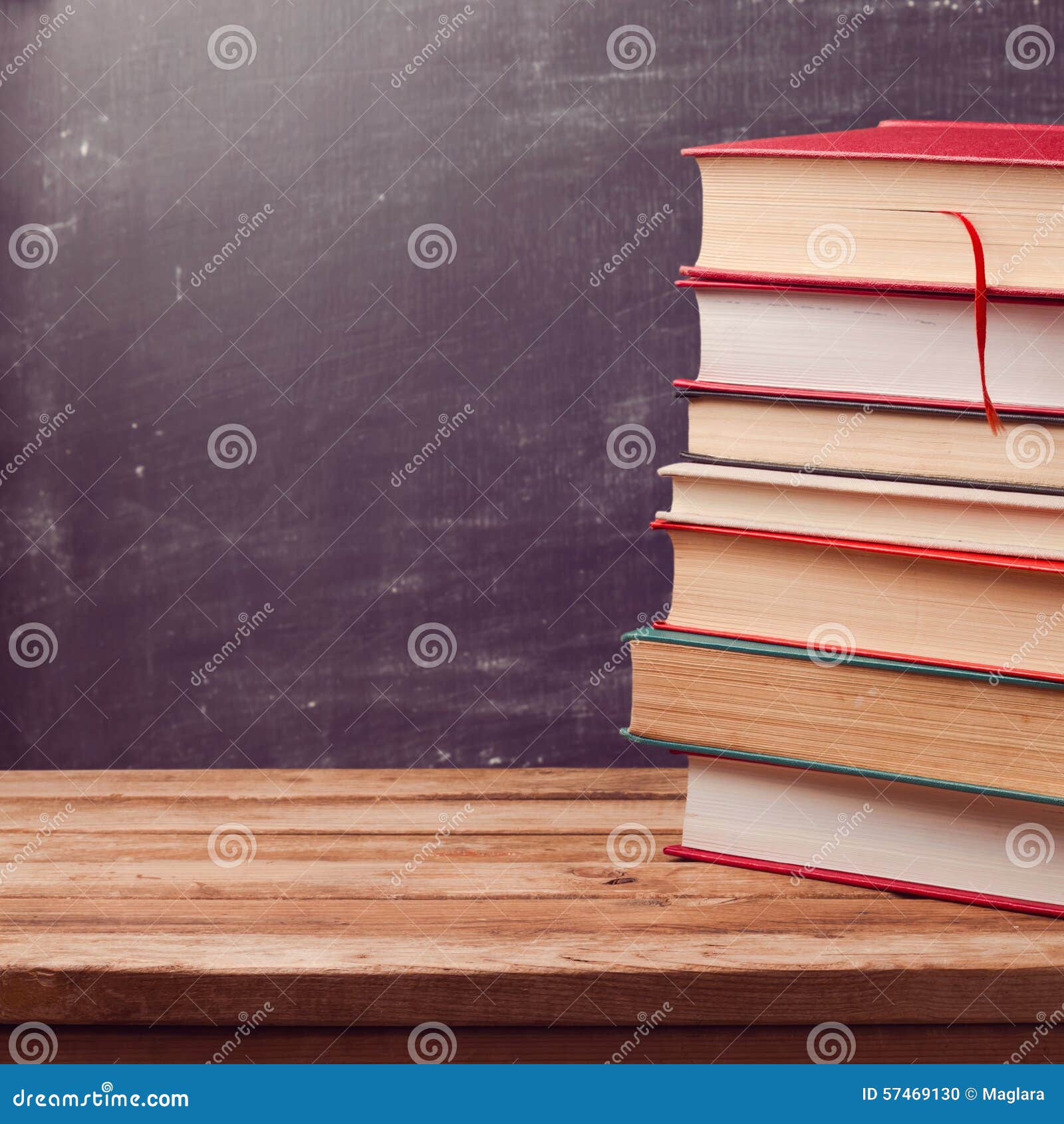 Old Vintage Books Over Chalkboard Stock Photo - Image of novel ...