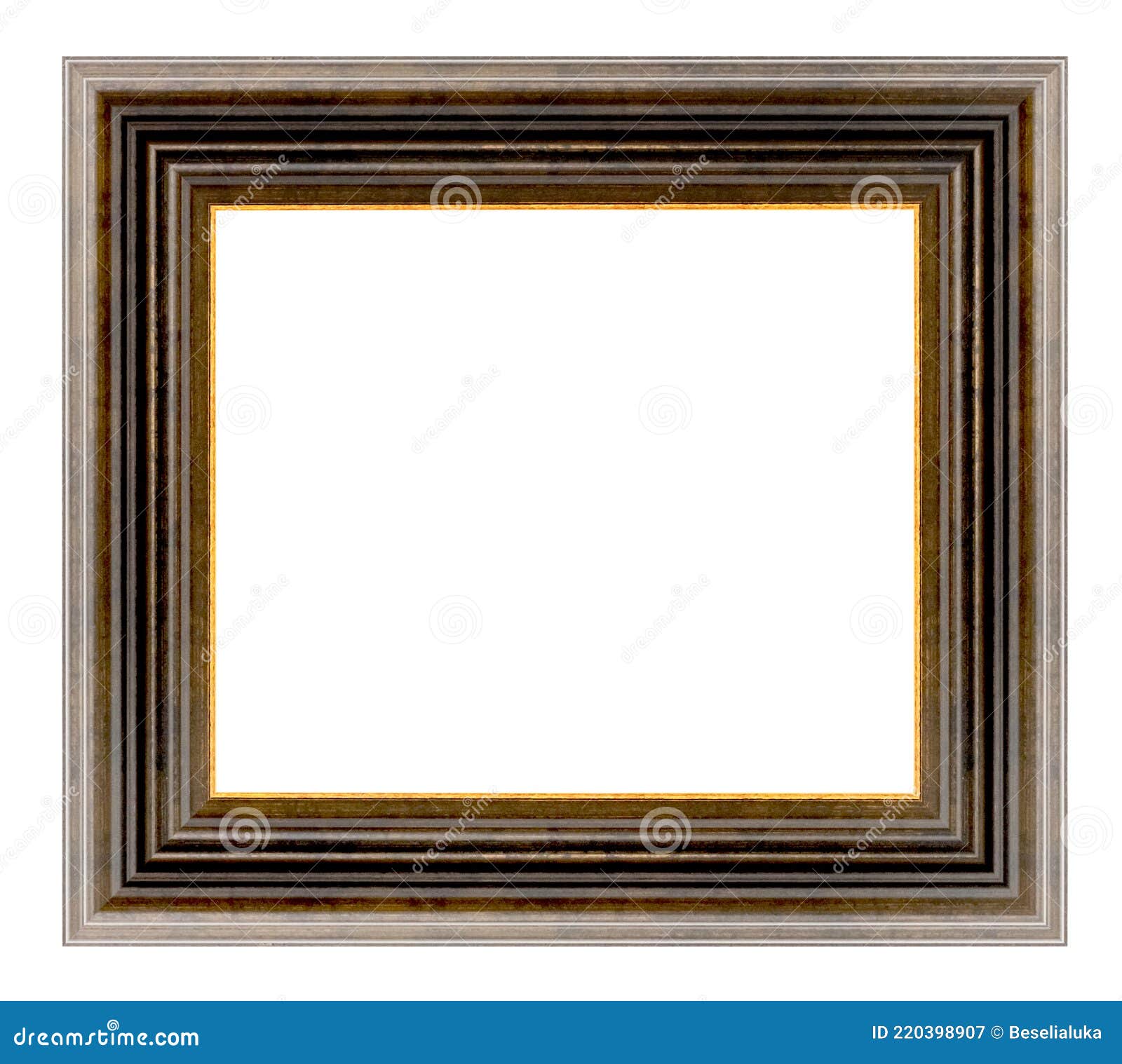 Old vintage brown frame stock image. Image of ornate - 220398907