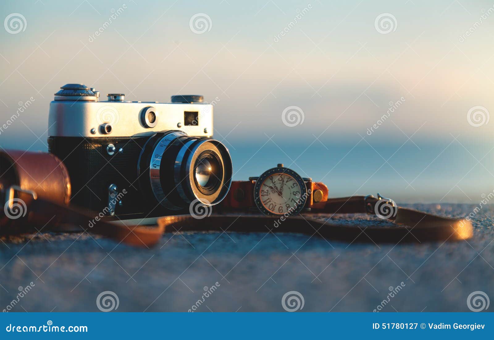 Old vintage camera stock image. Image of design, background - 51780127