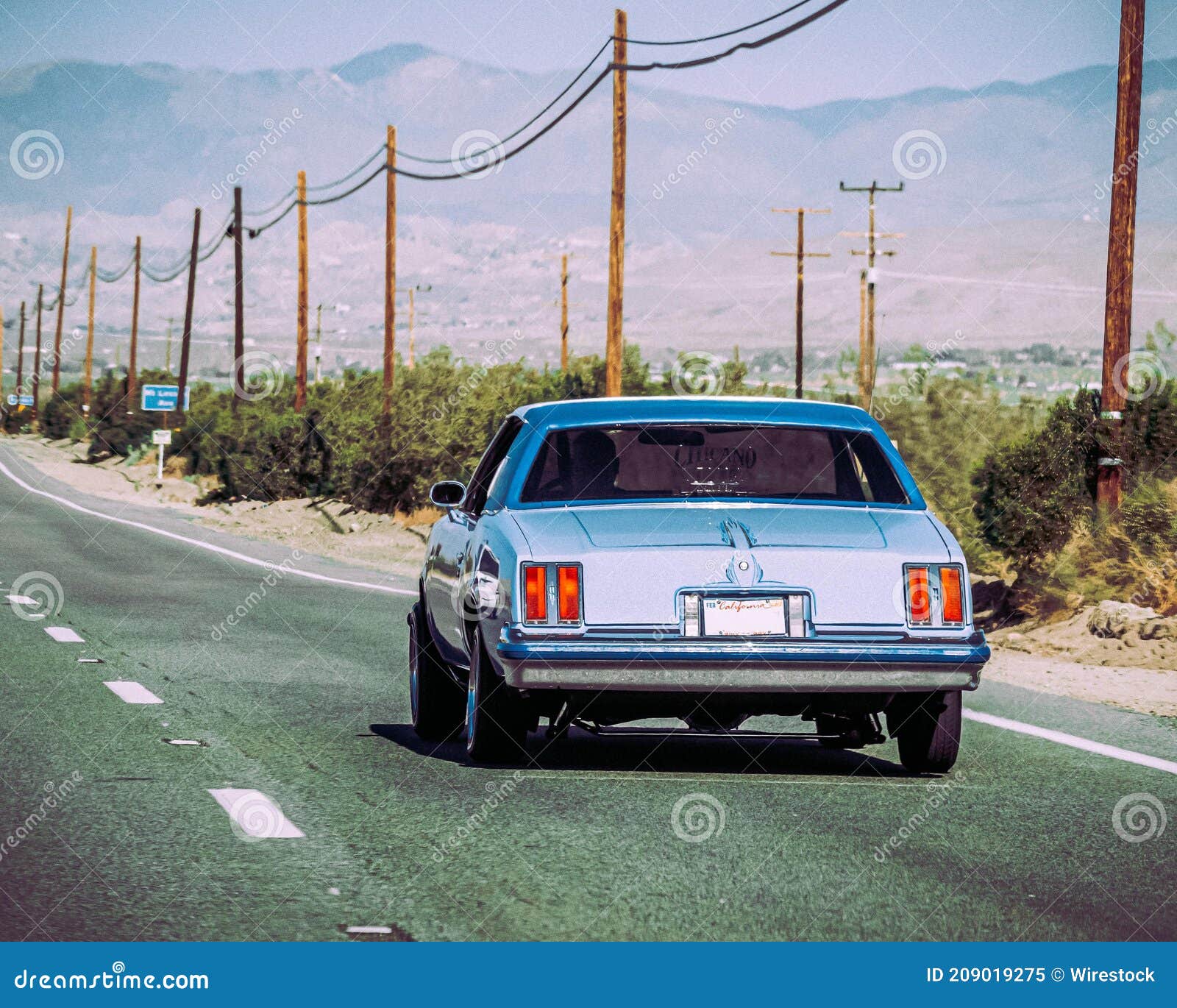 Old Vintage Car on a Country Road Stock Image - Image of vehicle ...