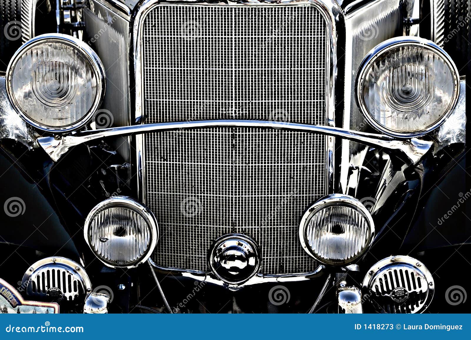 Old Vintage Car Engine Front Stock Image - Image of rear, highway: 1418273