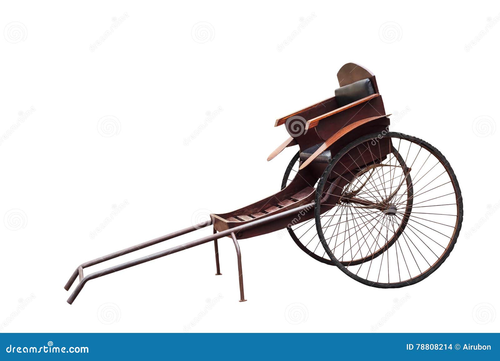 Vintage Rickshaw Used Many Years Ago By The Chinese To Transport People ...