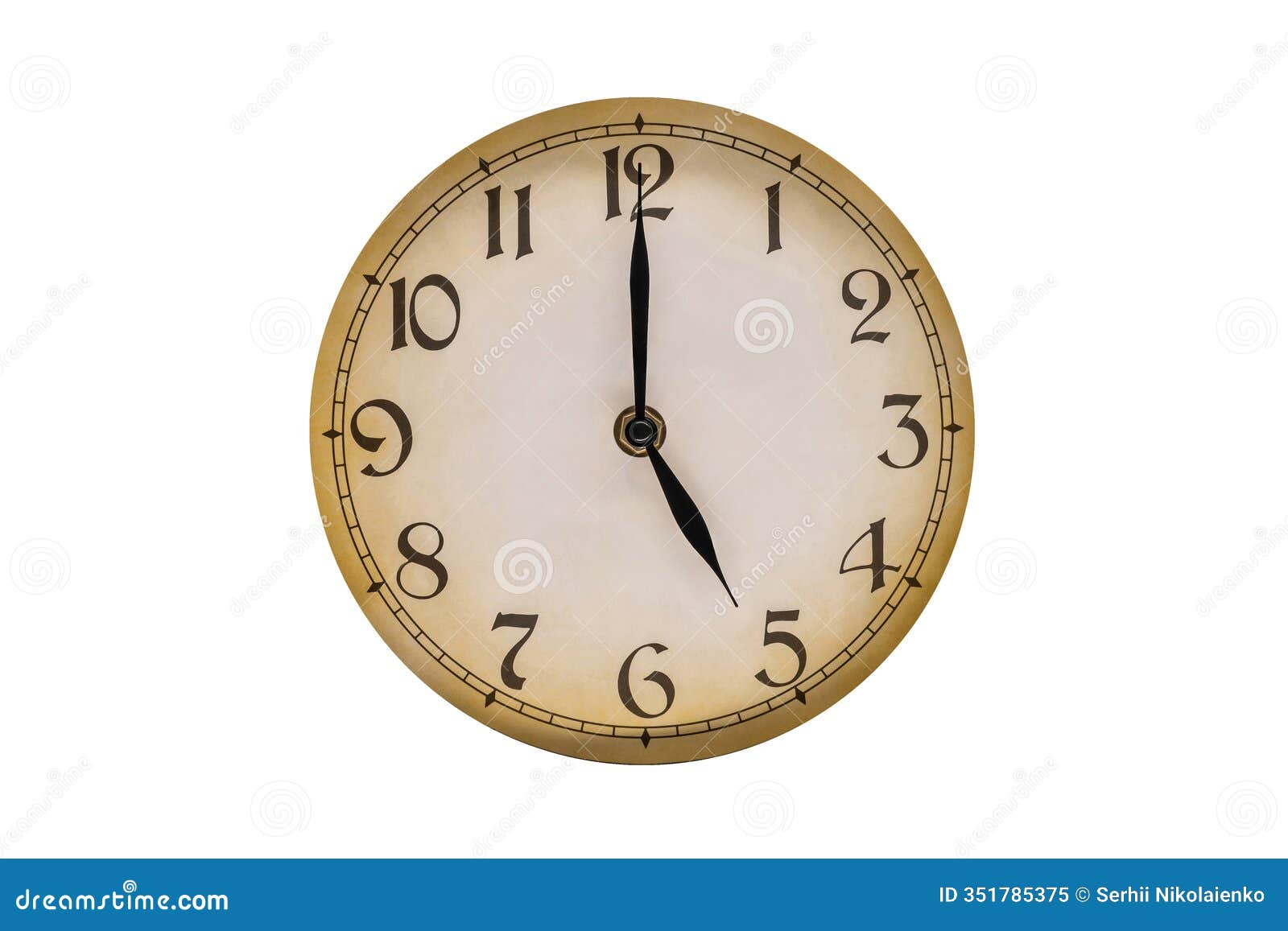 Five Oclock Wristwatch Stock Image | CartoonDealer.com #11019025