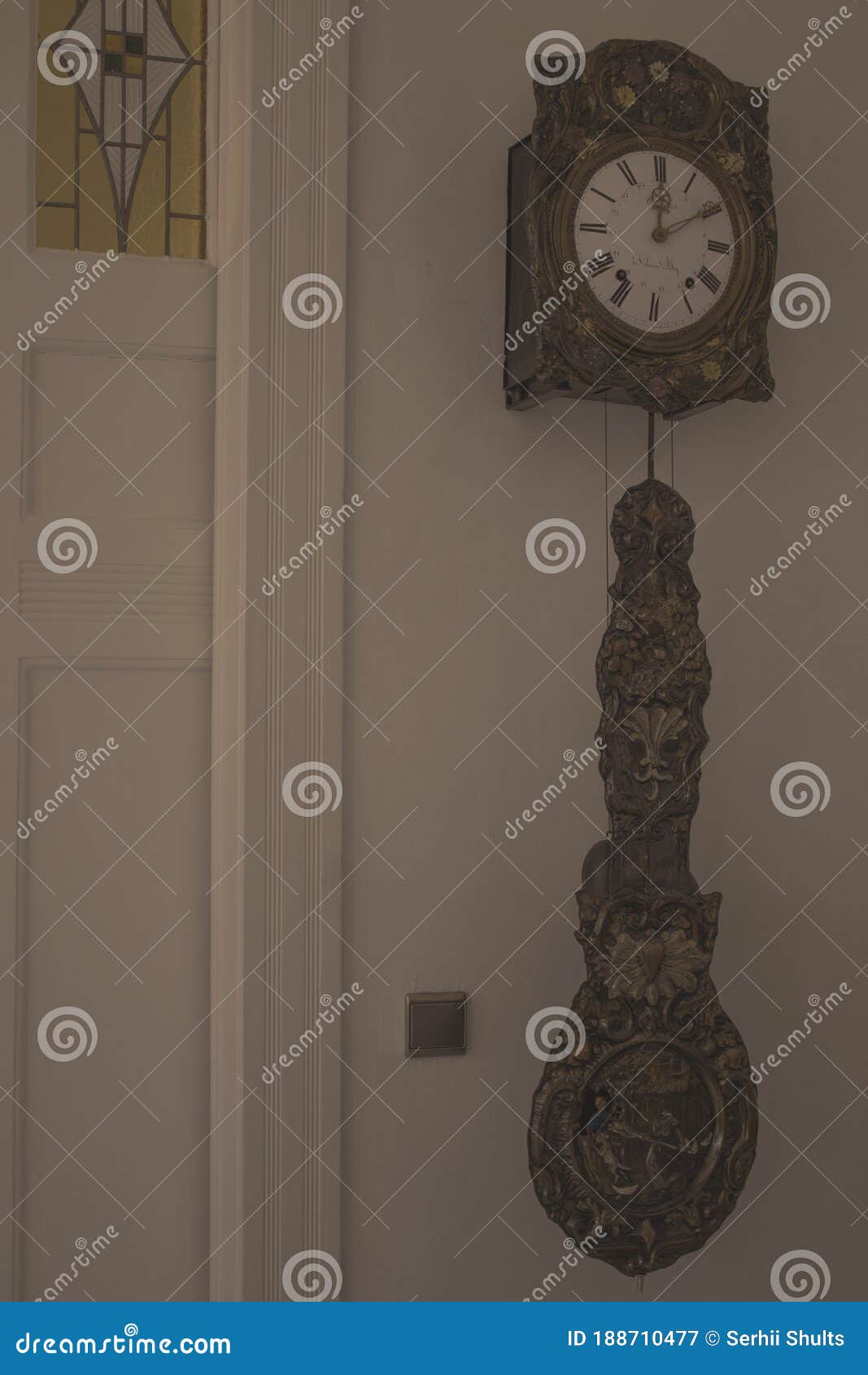Old vintage clock stock image. Image of time, aged, ancient - 188710477