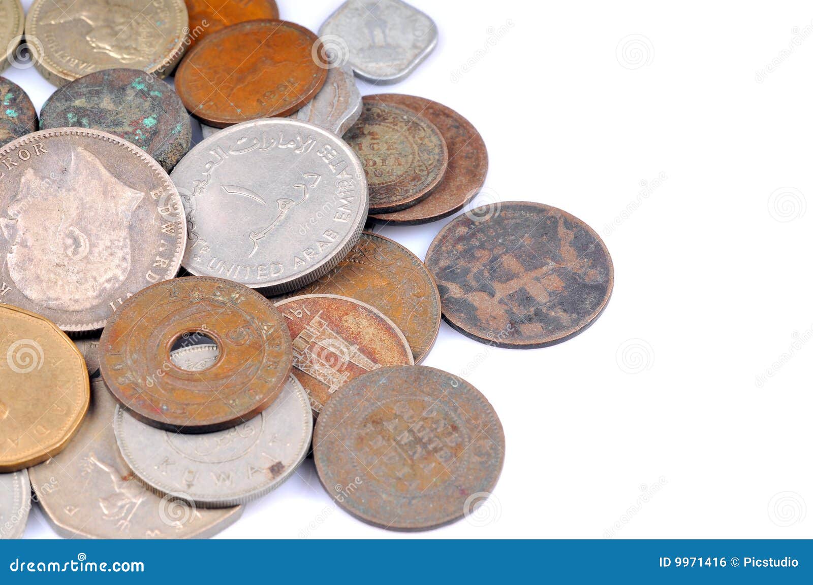 Vintage Coins Detail Royalty-Free Stock Image | CartoonDealer.com ...