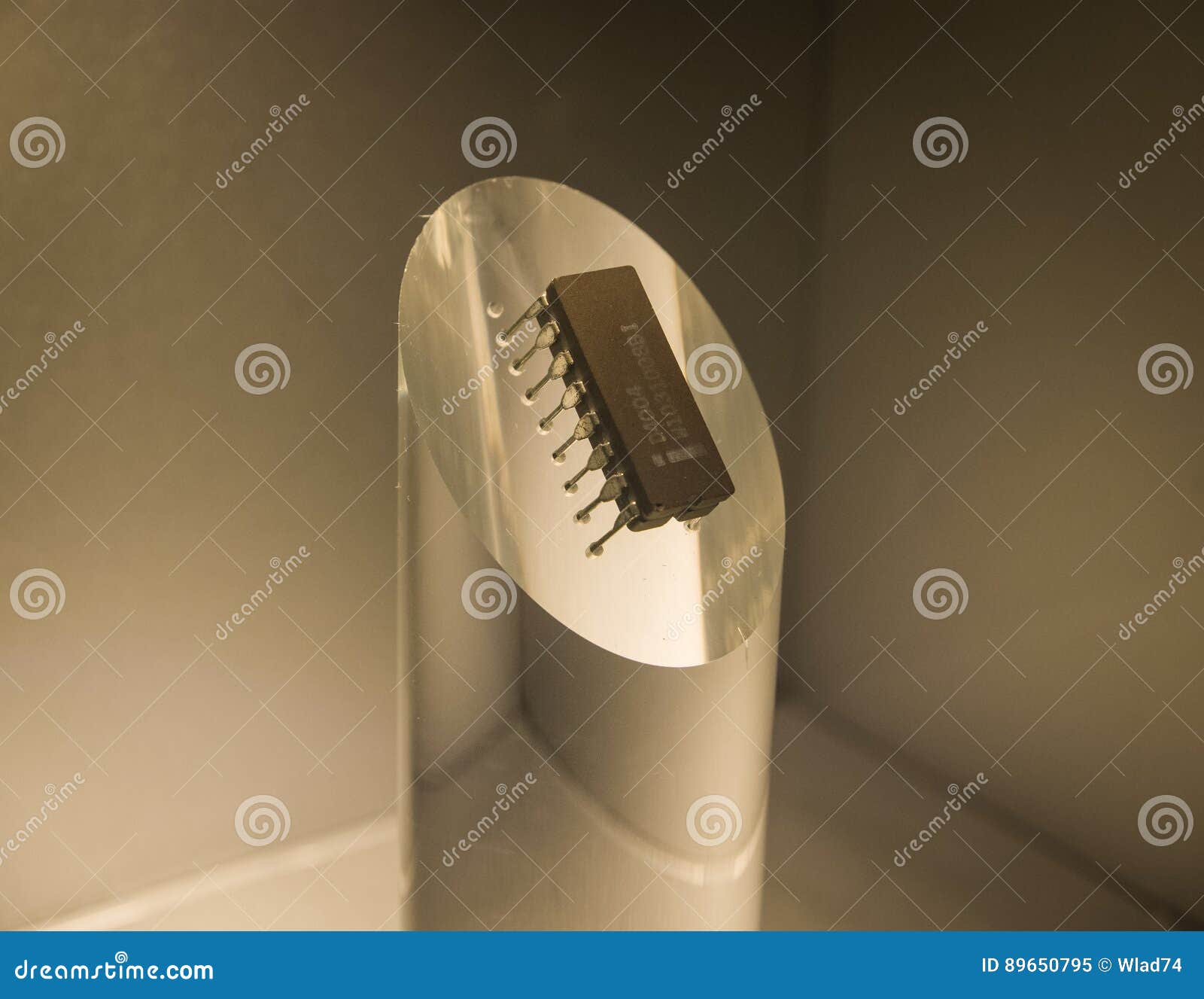 The Old and Vintage Computer Chip , Close Up Stock Image - Image of ...