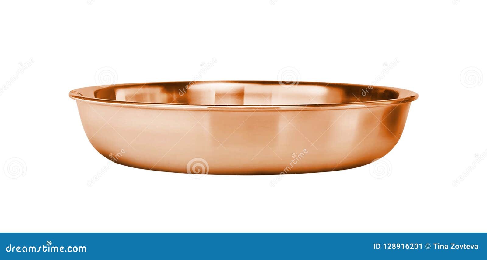 Old Vintage Cooper Round Pan Isolated Stock Image - Image of round ...