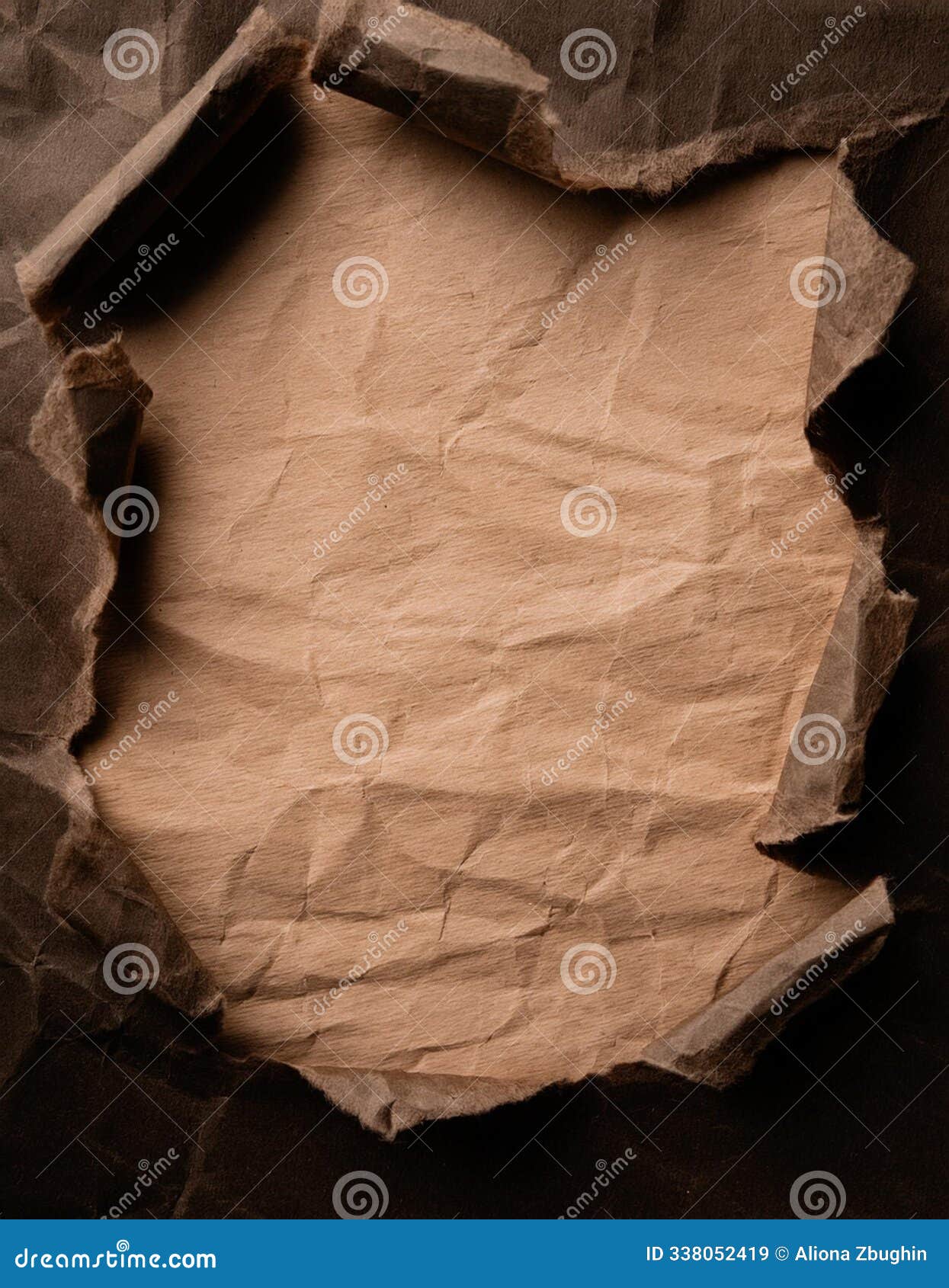 Old, Vintage Crumbled Torn Paper Layers With Textured Background With ...