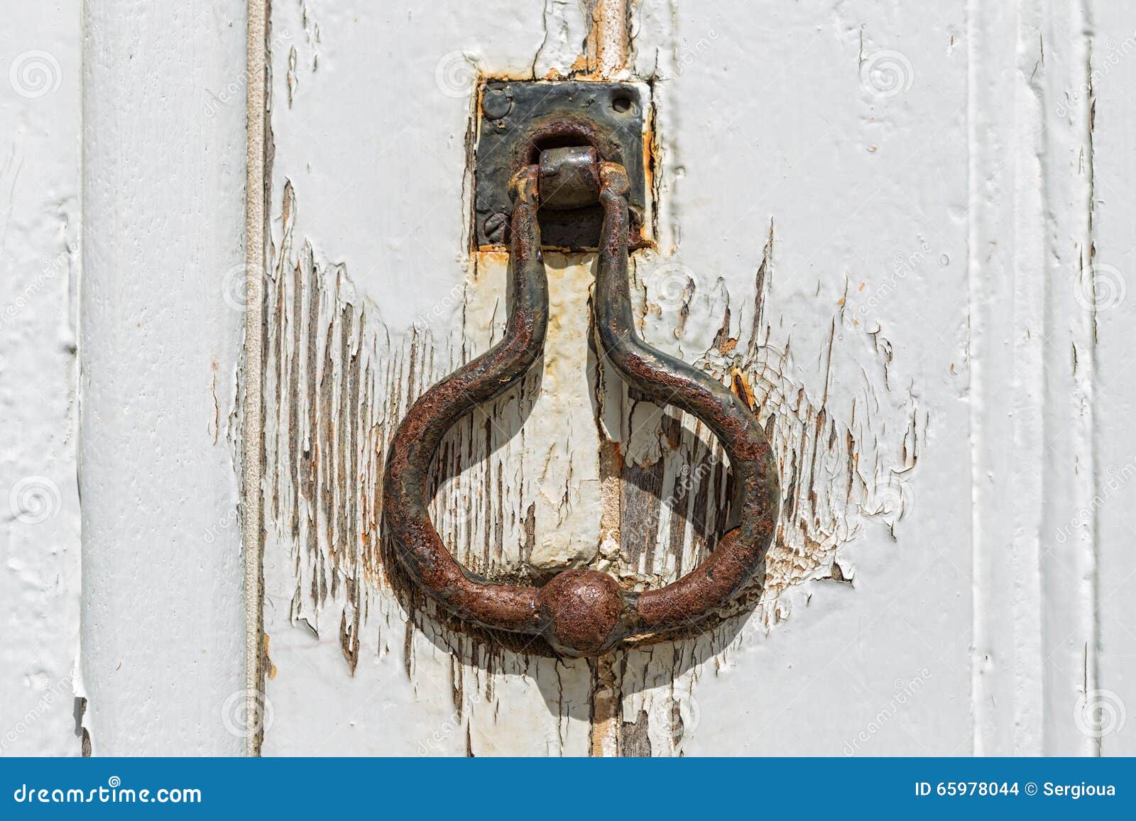 Old vintage door handle. stock photo. Image of knob, history - 65978044