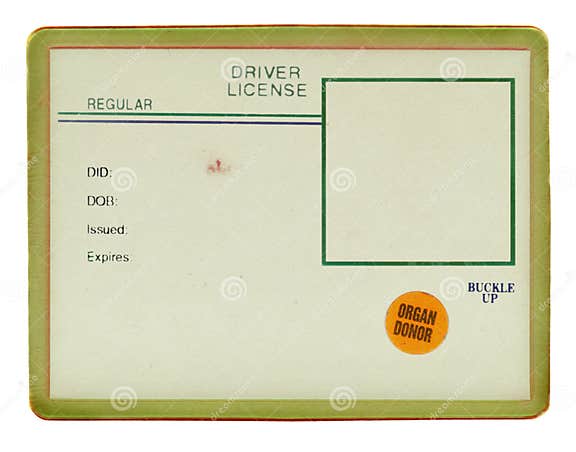 Old Vintage Drivers License Stock Photo - Image of access, organ: 4331716