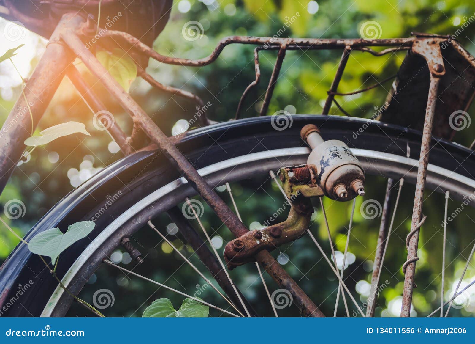 Old and Vintage Dynamo Lighting for Bicycle Stock Photo - Image of ...