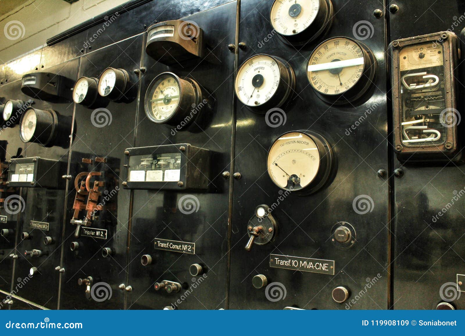 Old and Vintage Electrical Transformers Stock Image - Image of ...