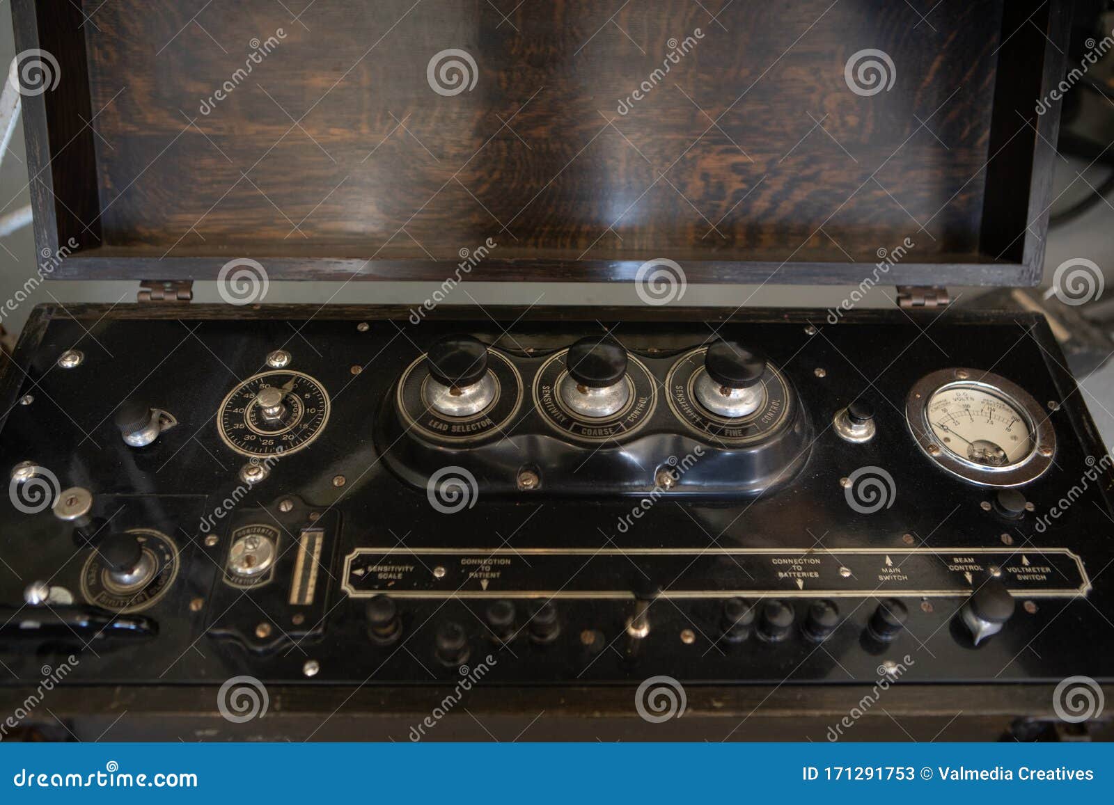 Vintage Control Panel In Computer Museum Editorial Photo ...