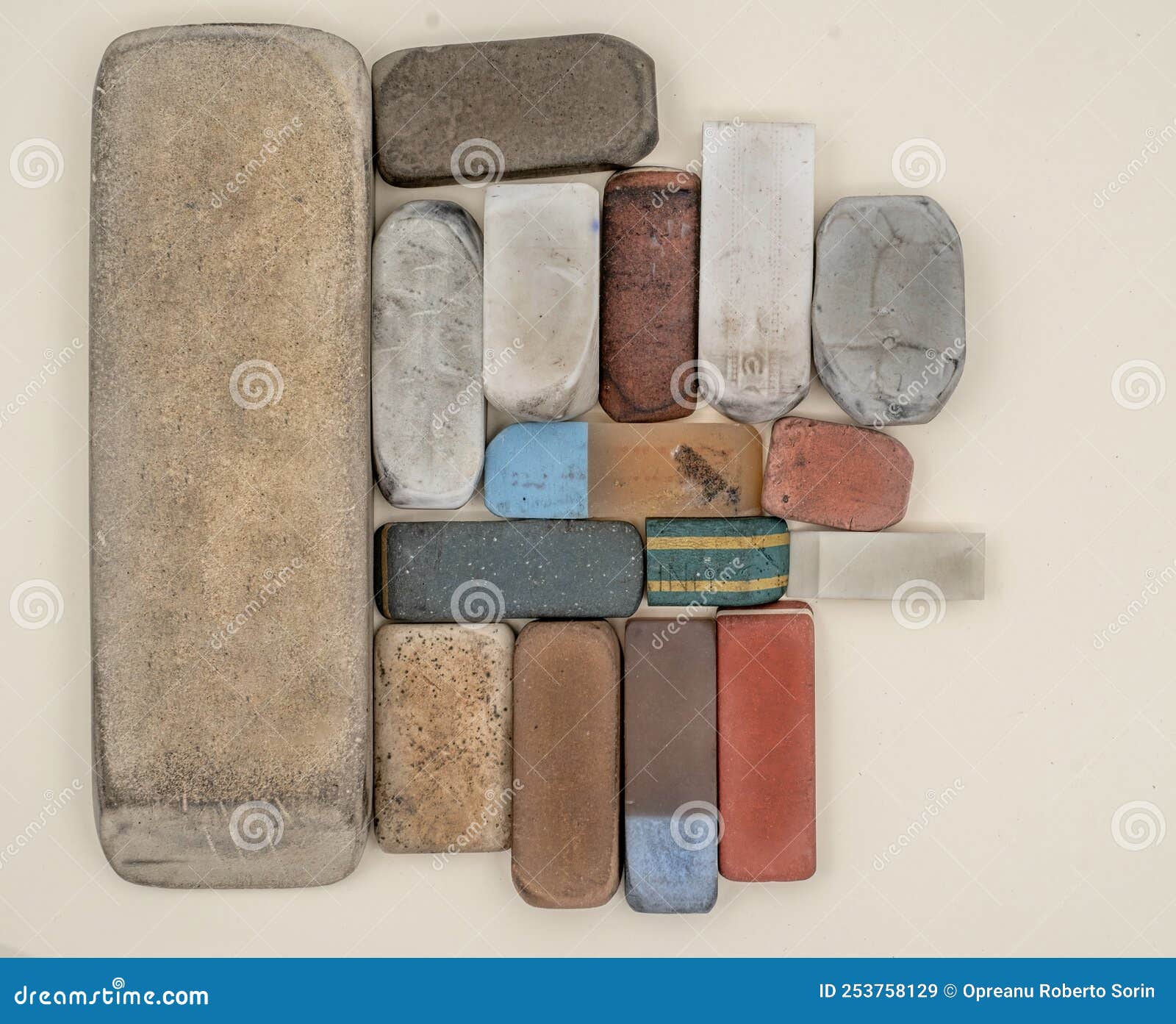 Old Vintage Eraser on Old Paper Stock Image - Image of clipping ...