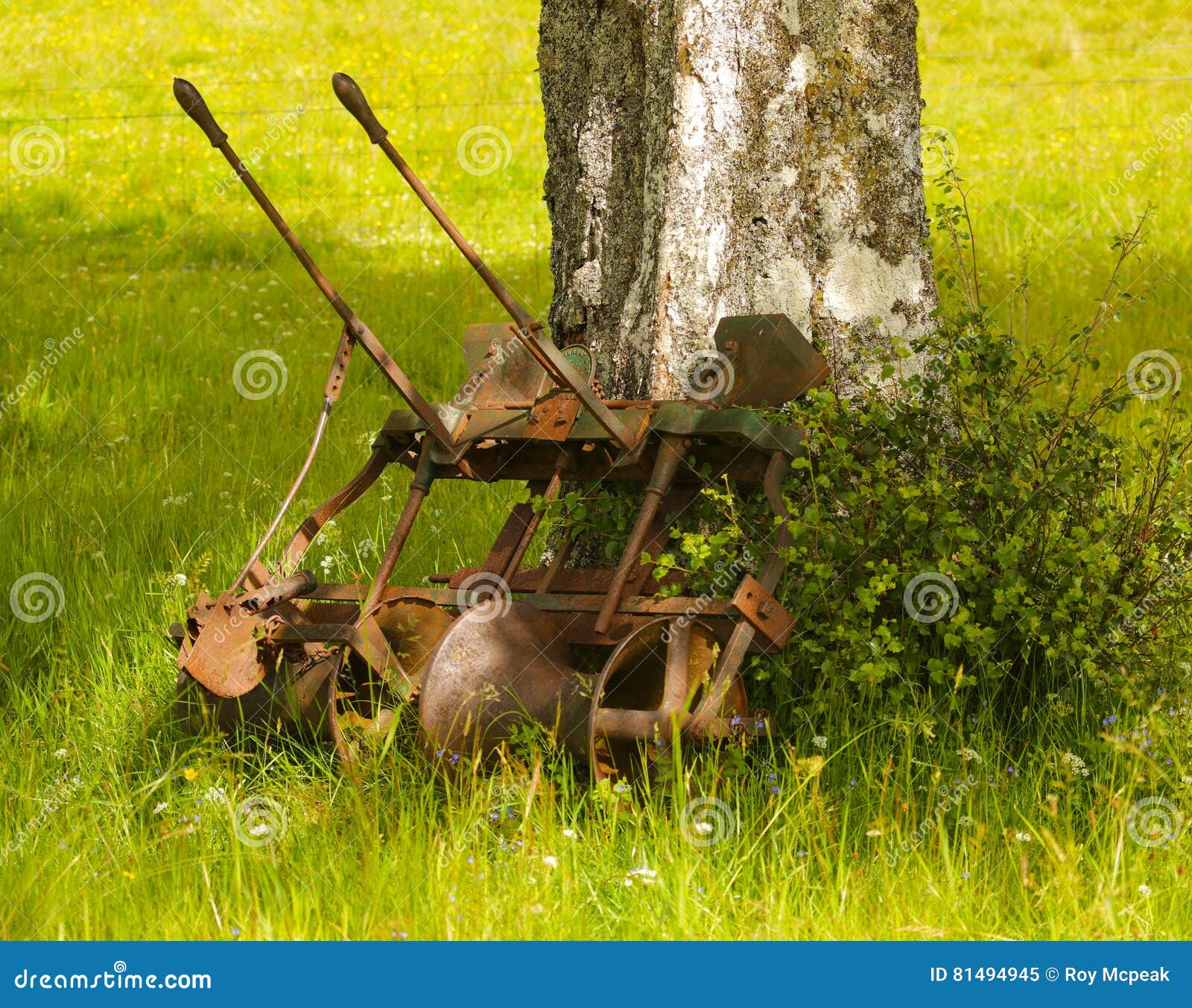 Old vintage farming tool stock image. Image of machine - 81494945