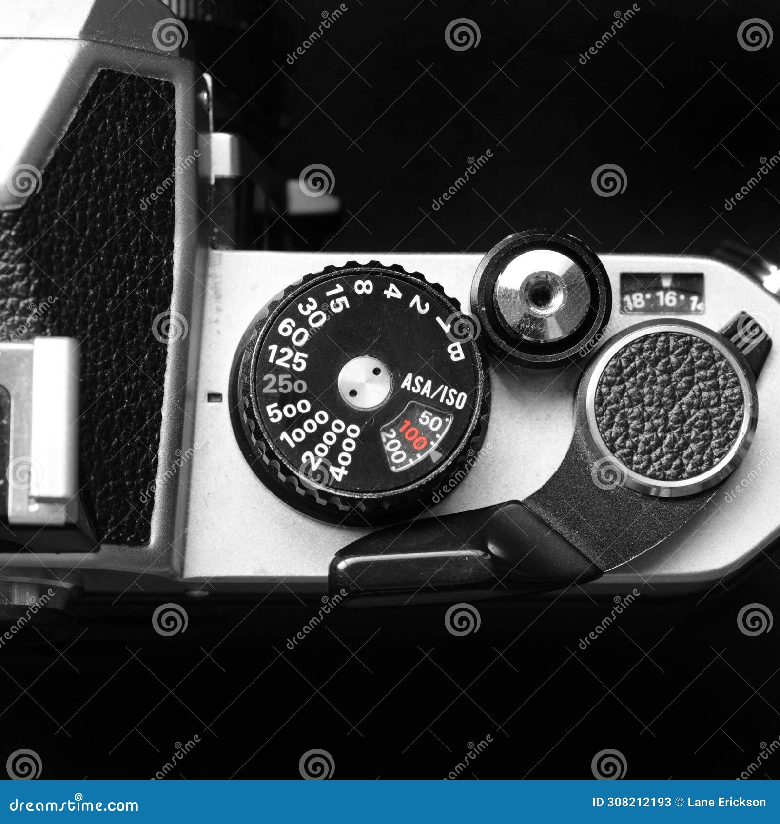 Old Vintage Film Camera with Manual Focus Lens Stock Image - Image of ...