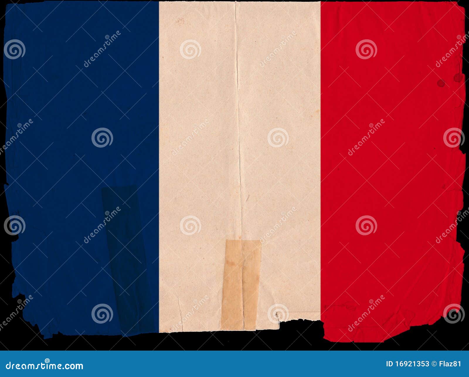 Old Vintage Flag France stock illustration. Illustration of country ...