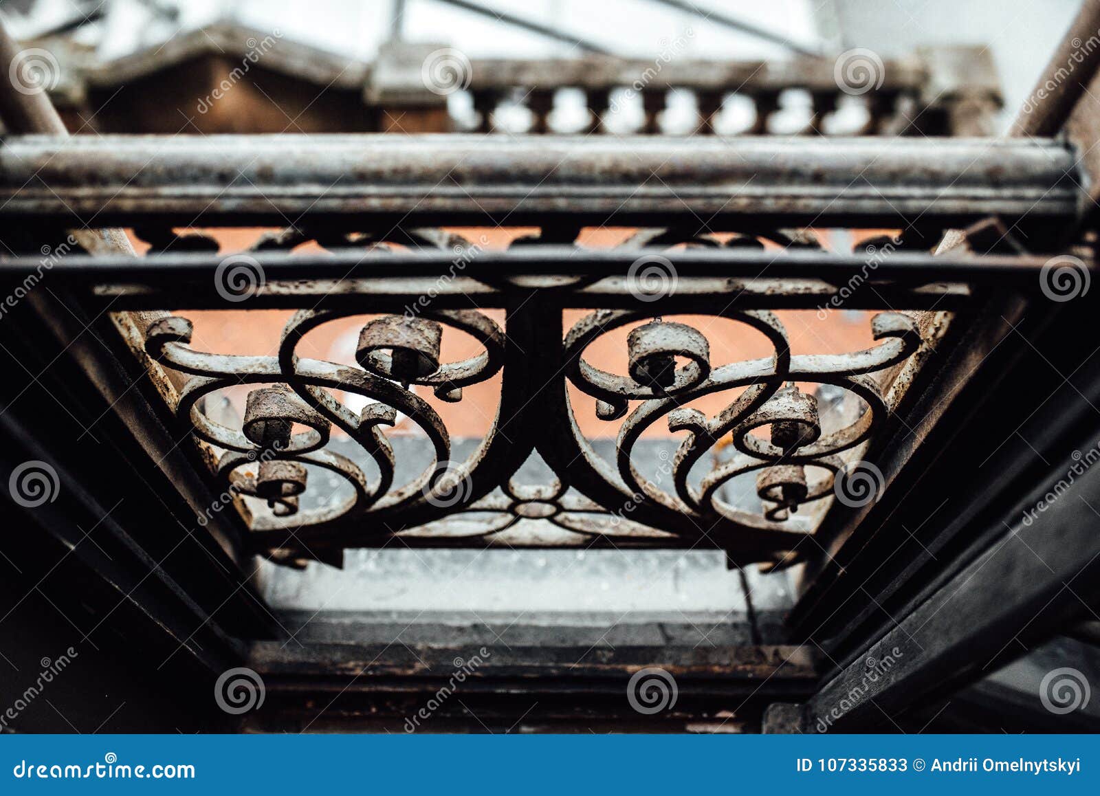 Old Vintage Forged Window Rails Stock Image - Image of metal, relax ...