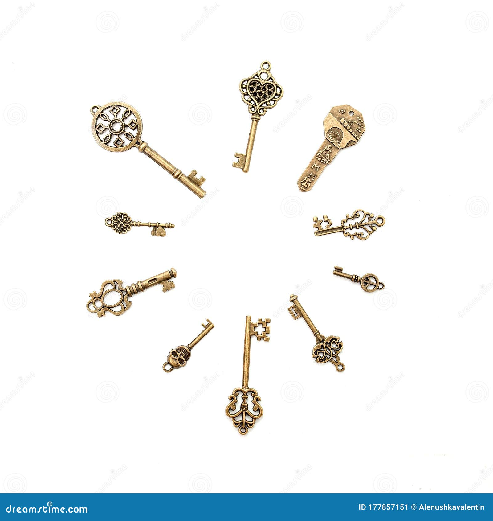 Old vintage keys stock image. Image of ornate, close - 177857151