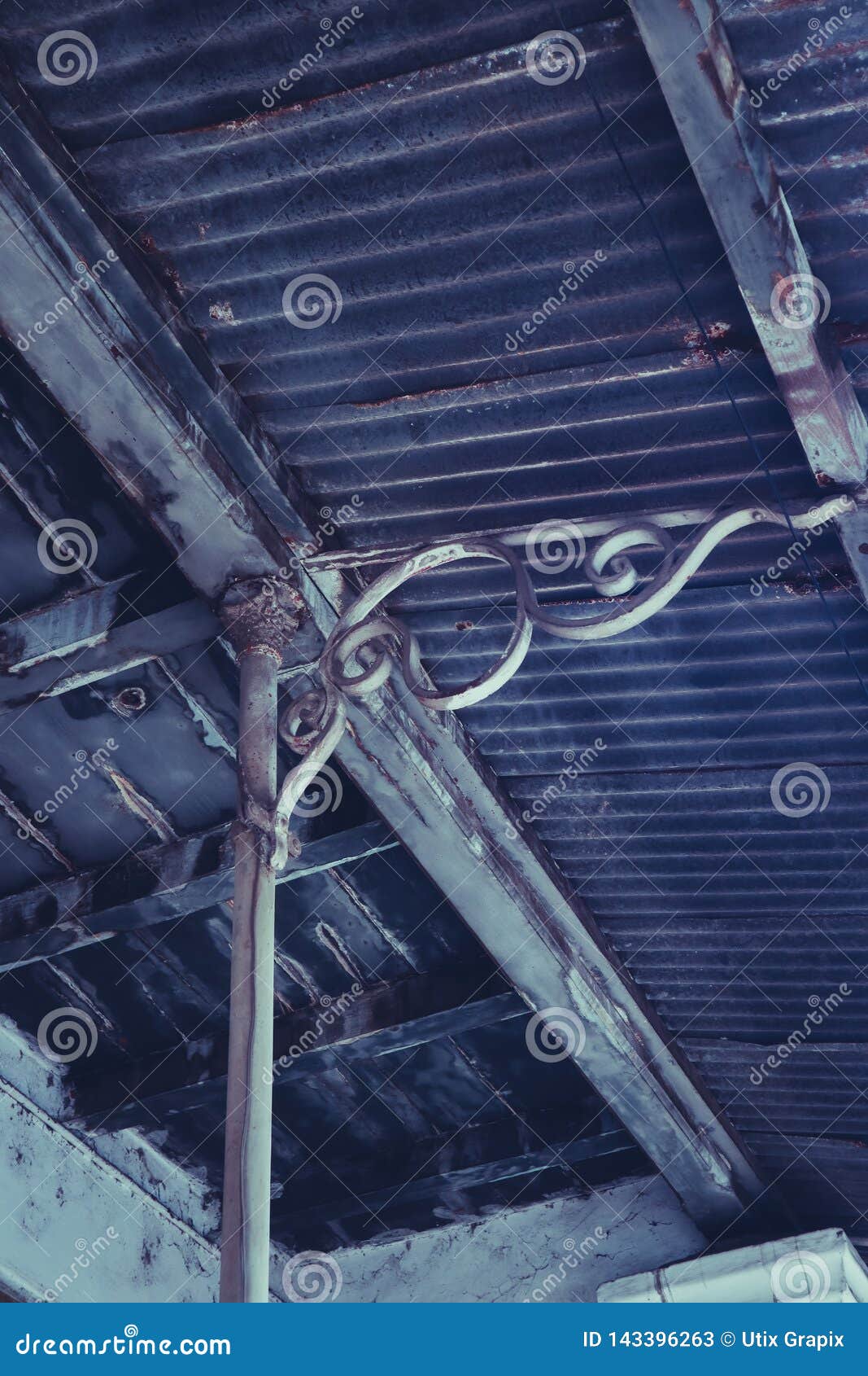 Vintage house pole stock image. Image of decorative - 143396263