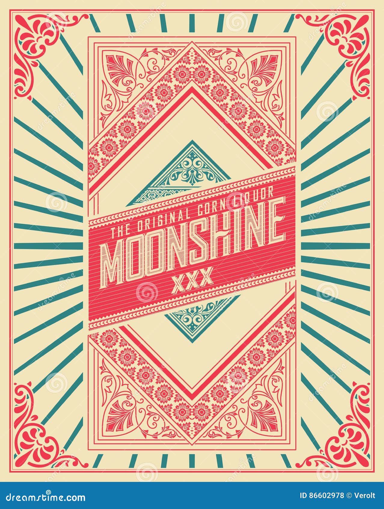 Old vintage label design stock vector. Illustration of banner - 86602978