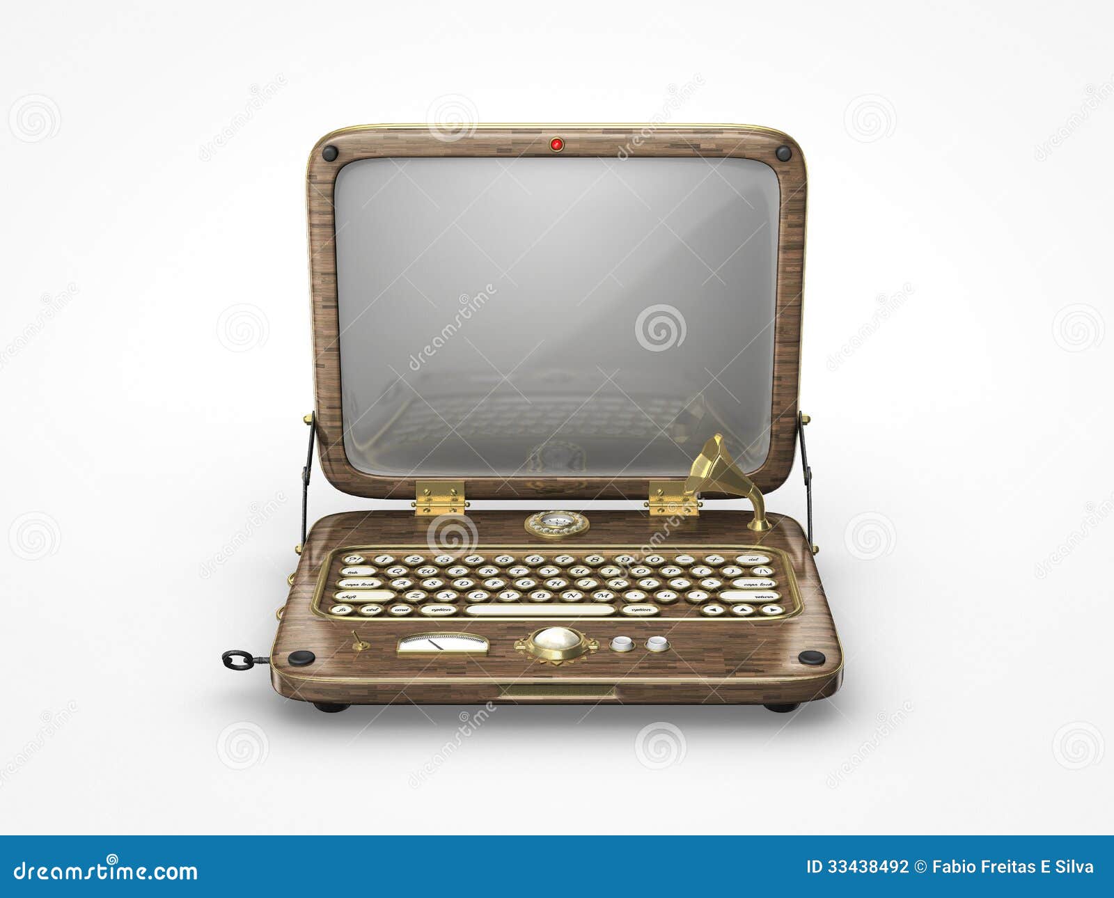 Old vintage laptop icon stock illustration. Illustration of gold - 33438492