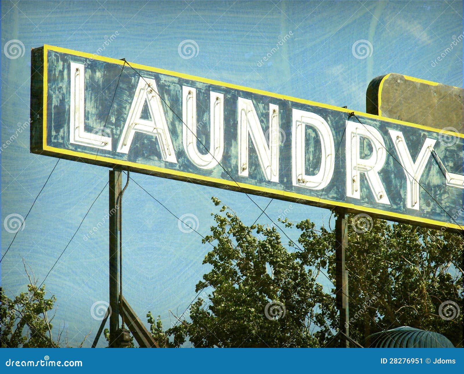 Old vintage laundry sign stock image. Image of white - 28276951
