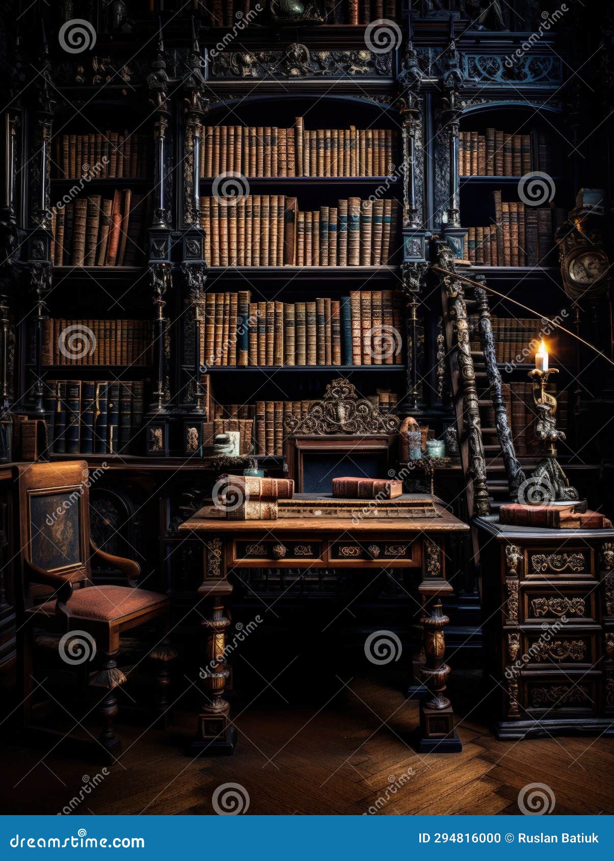 Old Vintage Library, Book Archive, Place To Gain Knowledge, Reading ...