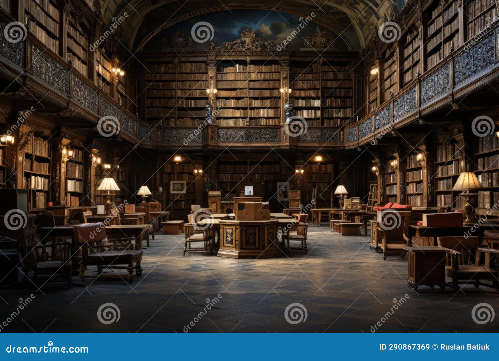 Old Vintage Library, Book Archive, Place To Gain Knowledge, Reading ...