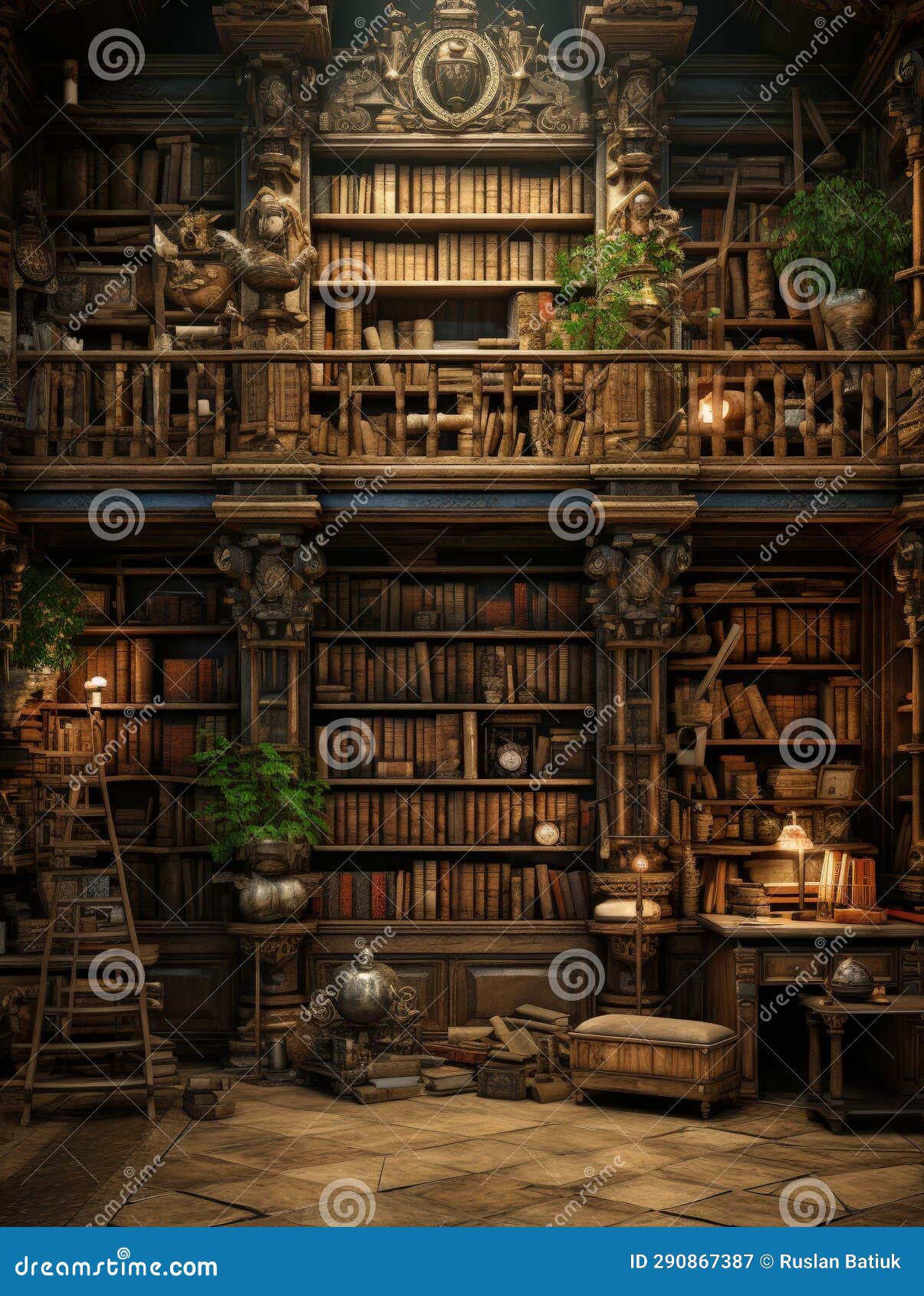 Old Vintage Library, Book Archive, Place To Gain Knowledge, Reading ...