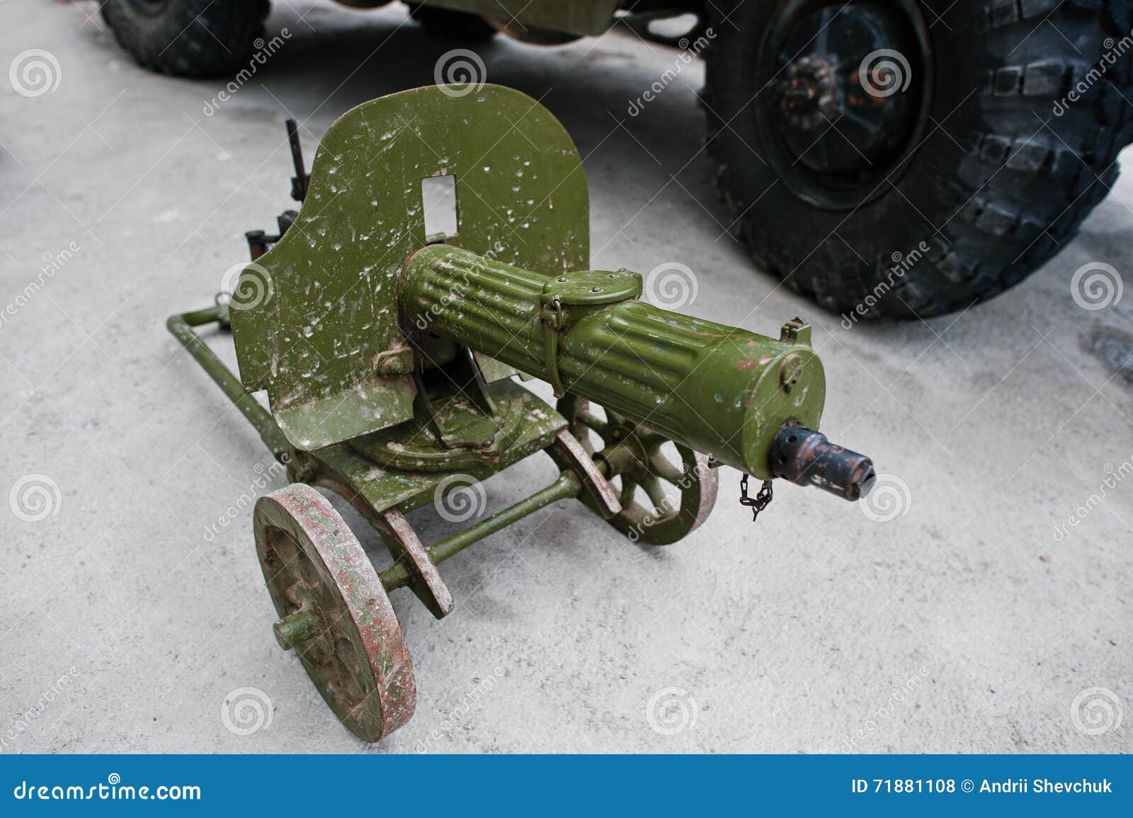 Old Machine Gun Maxim, Soviet Red Army Weapon Of World War II, Sochi ...
