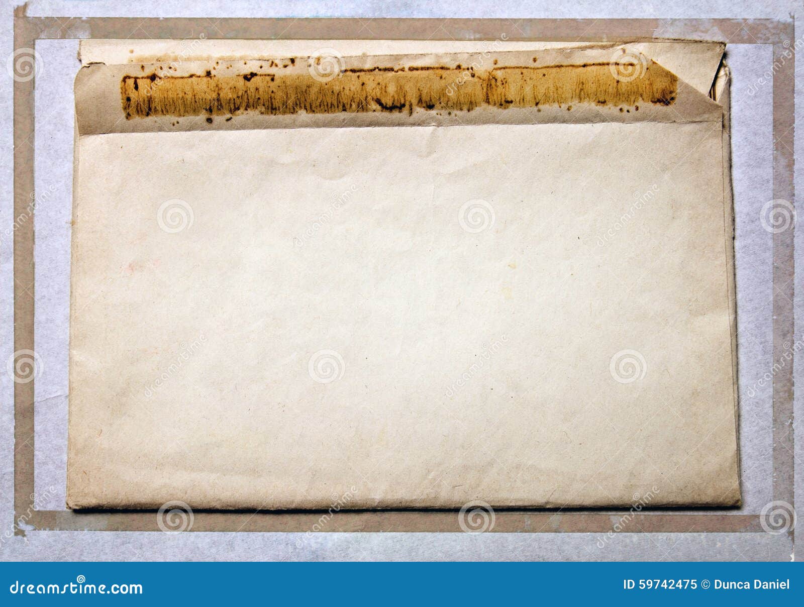 Old vintage mail envelope stock image. Image of design - 59742475