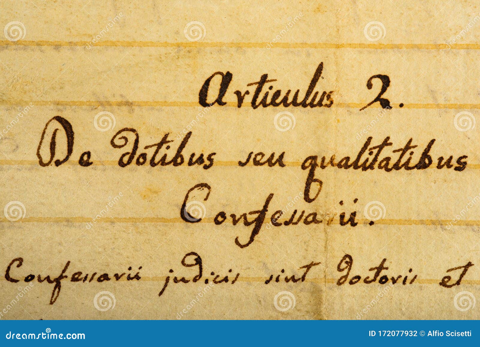 Old vintage manuscript stock photo. Image of antique - 172077932