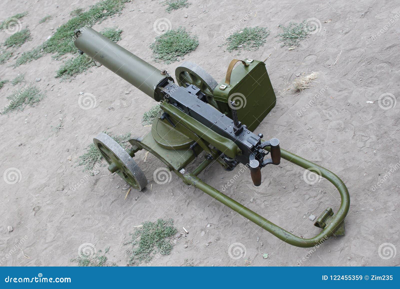 Maxim Gun stock image. Image of machinegun, fight, maxim - 122455359