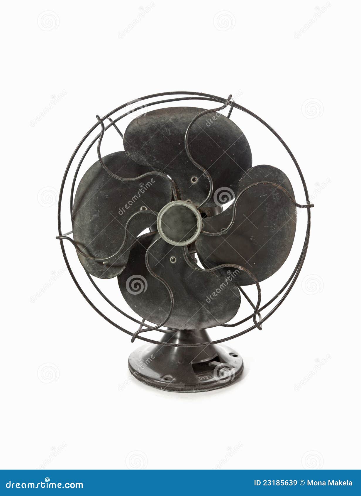 Old vintage metal fan stock image. Image of worn, circulation - 23185639