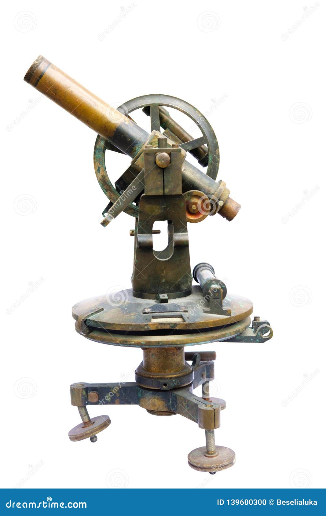 Old vintage microscope stock photo. Image of infection - 139600300