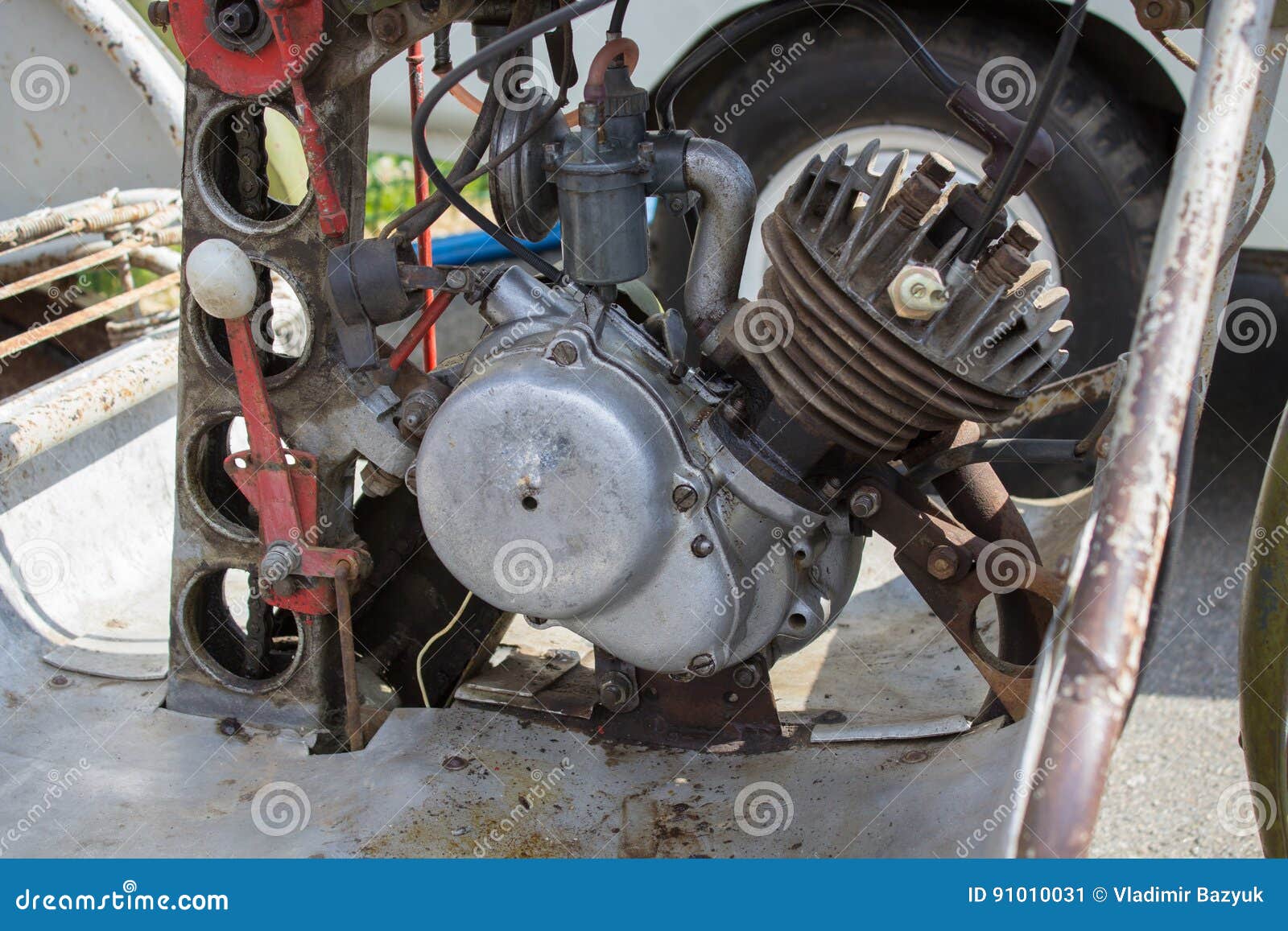 Old Vintage Motor Motorcycle Stock Image - Image of city, cafe: 91010031