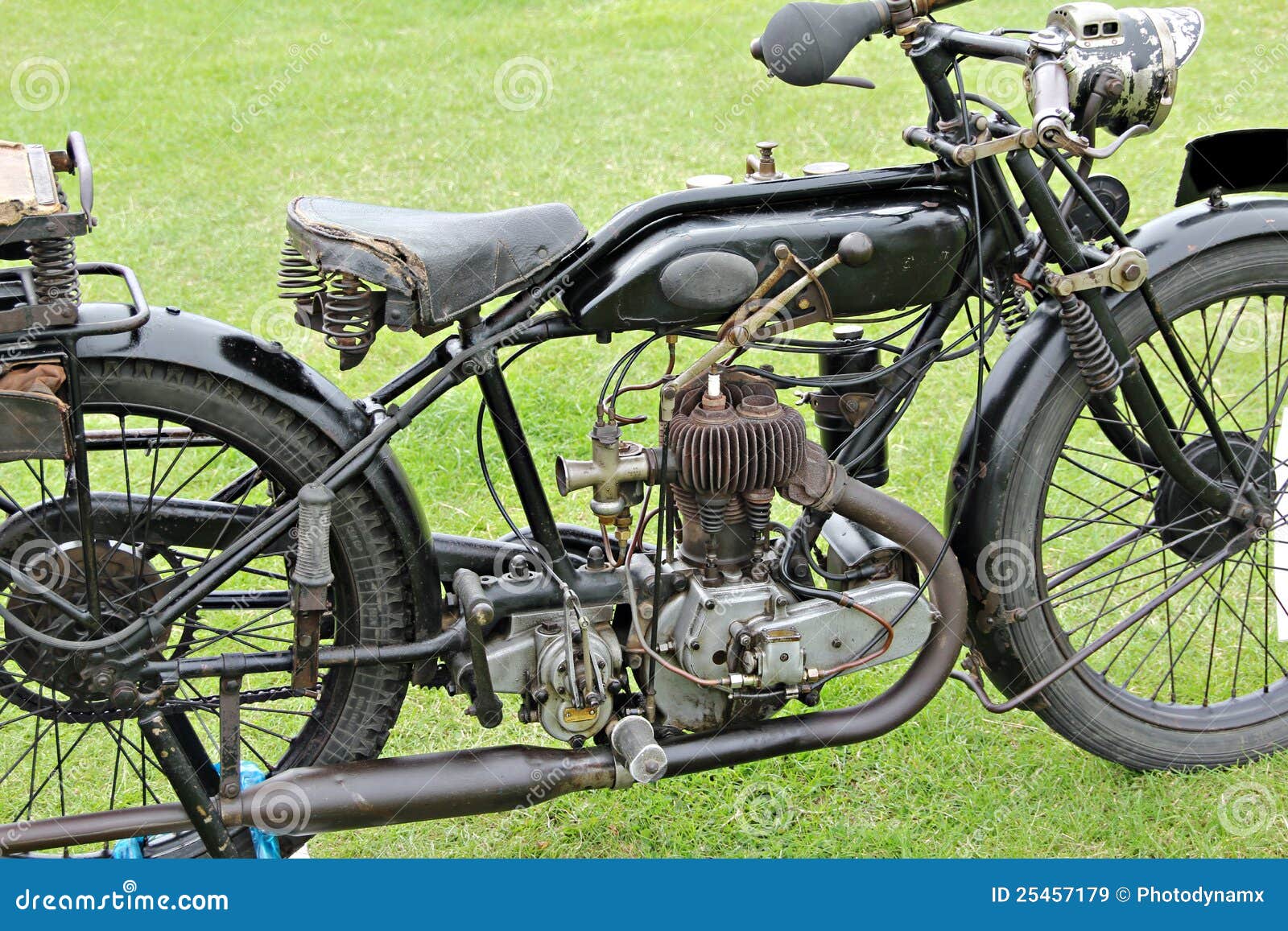 Old vintage motorcycle stock image. Image of motorcycles - 25457179