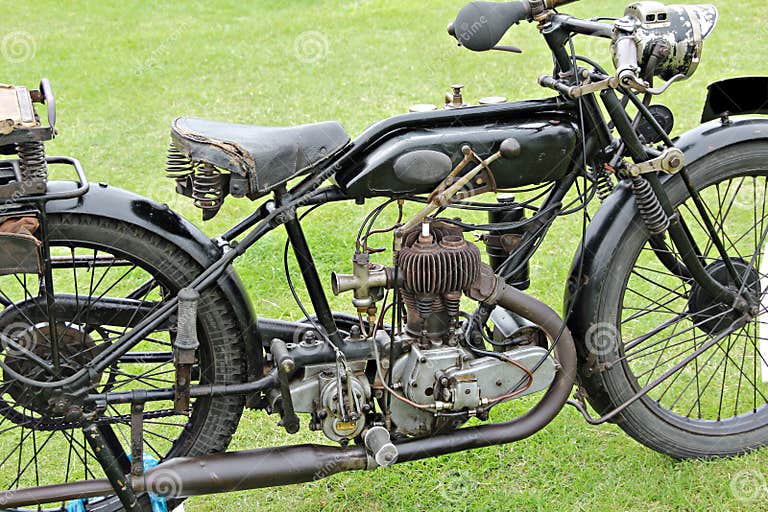 Old vintage motorcycle stock image. Image of motorcycles - 25457179