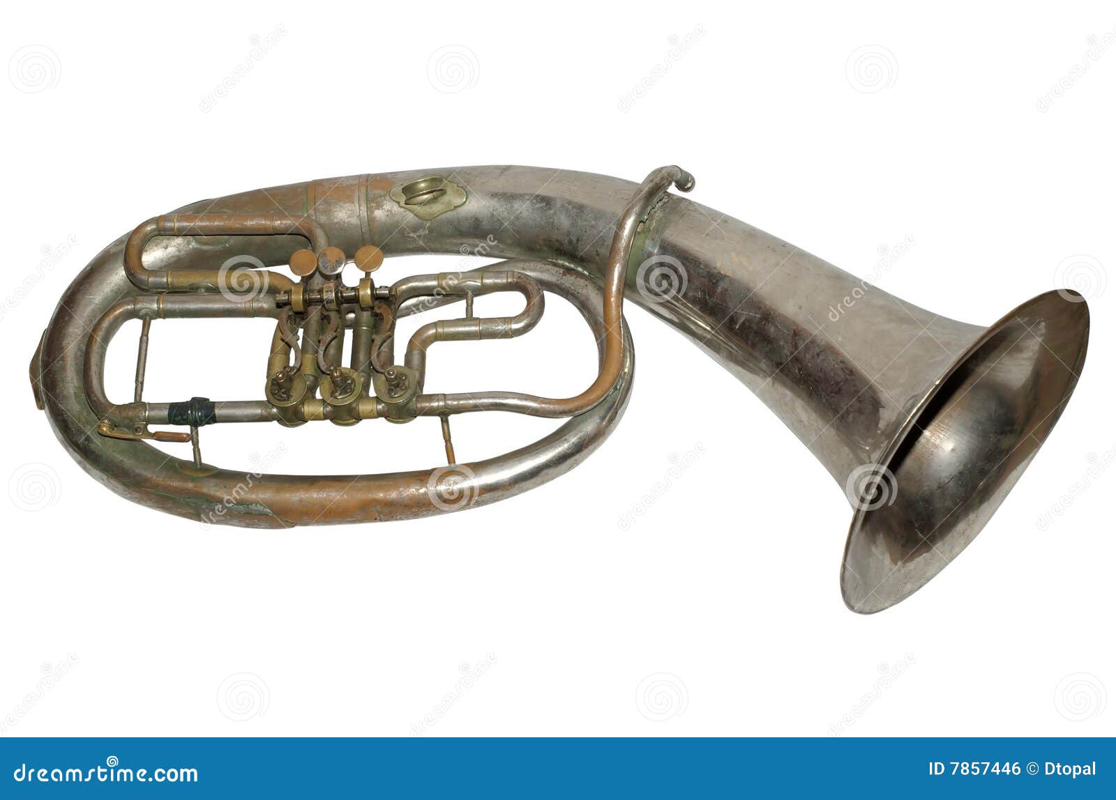 Old Vintage Musical Instrument Stock Photo - Image of acoustic, shiny ...